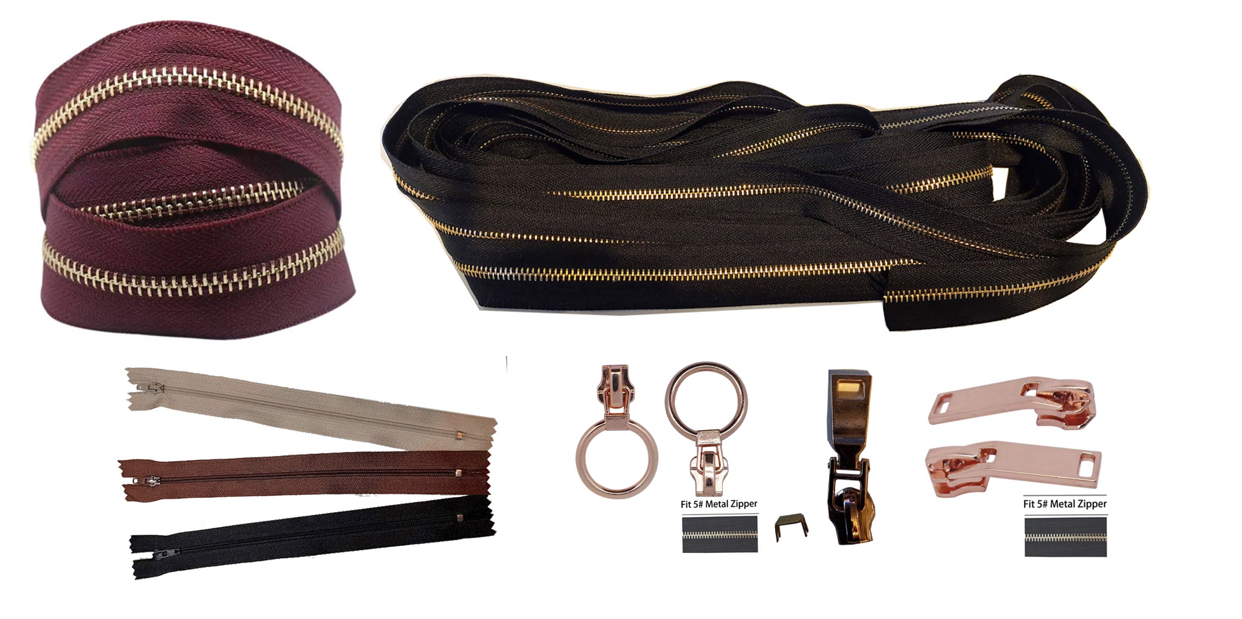 Zipper Stuff - By the Metre and Pre-Made – Maker's Leather Supply Australia