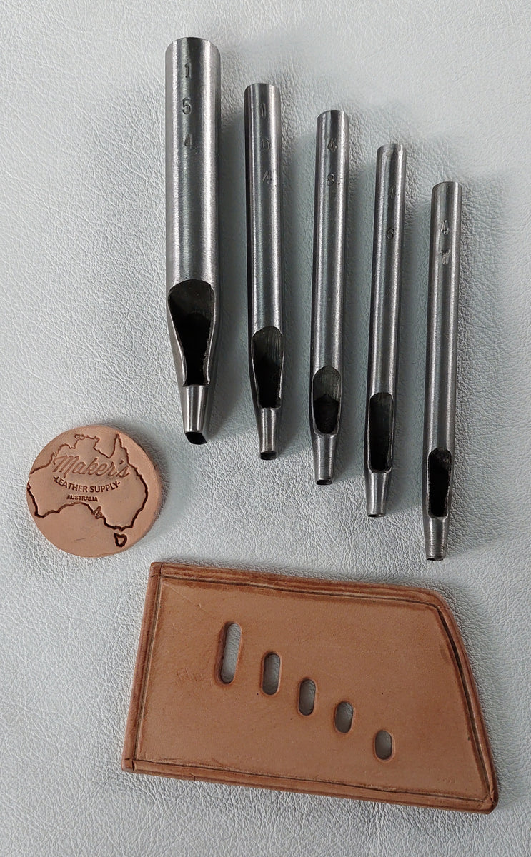 Oval Punch (Set of 5) 2mm – Maker's Leather Supply Australia