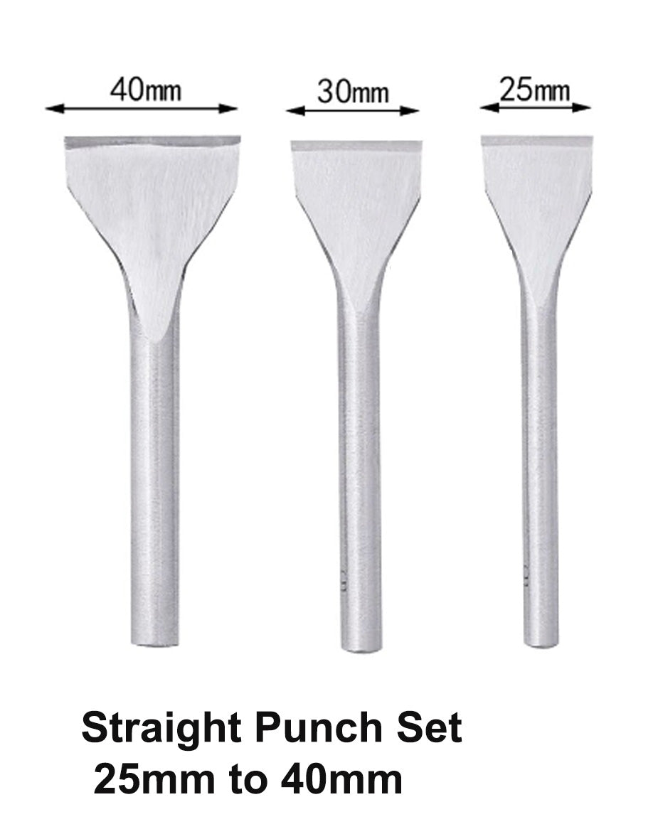 Straight Punch Set Large (25mm, 30mm, 40mm) – Maker's Leather Supply ...