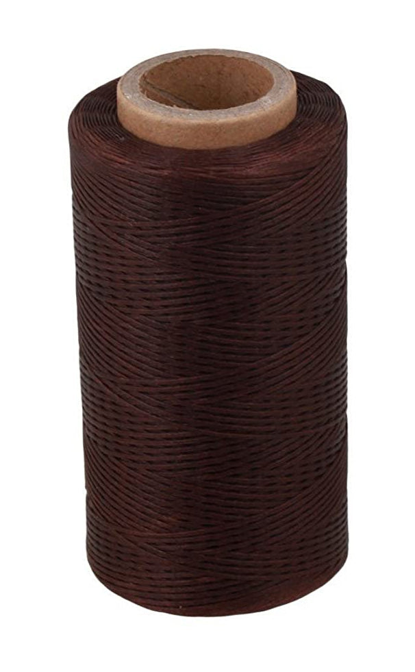 Superior Hand Sewing Thread, Dark Brown- Waxed, Braided Polyester 260m ...