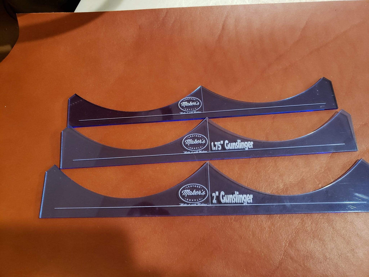 Gunslinger stitch line template set – Maker's Leather Supply Australia