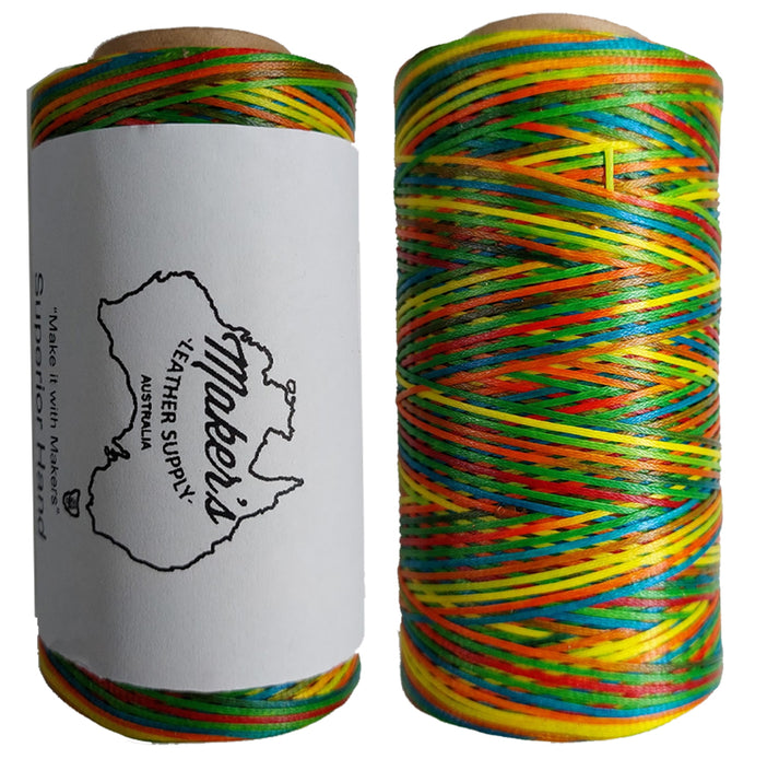 Superior Hand Sewing Thread, Rainbow- Waxed, Braided Polyester 260mtr ...